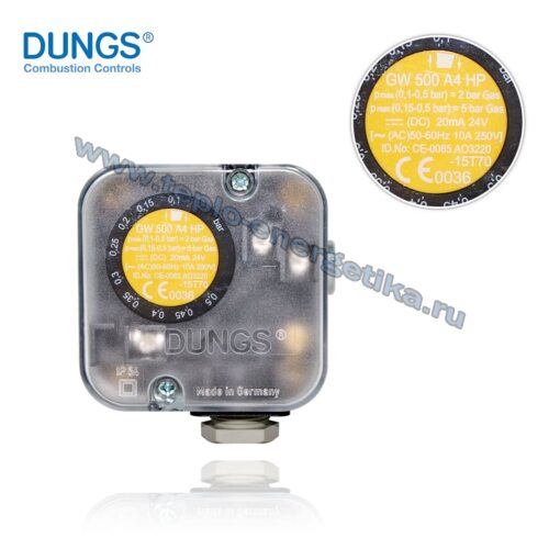 254280 gw 500 a4 hp Реле давления газа | Теплоэнергетика